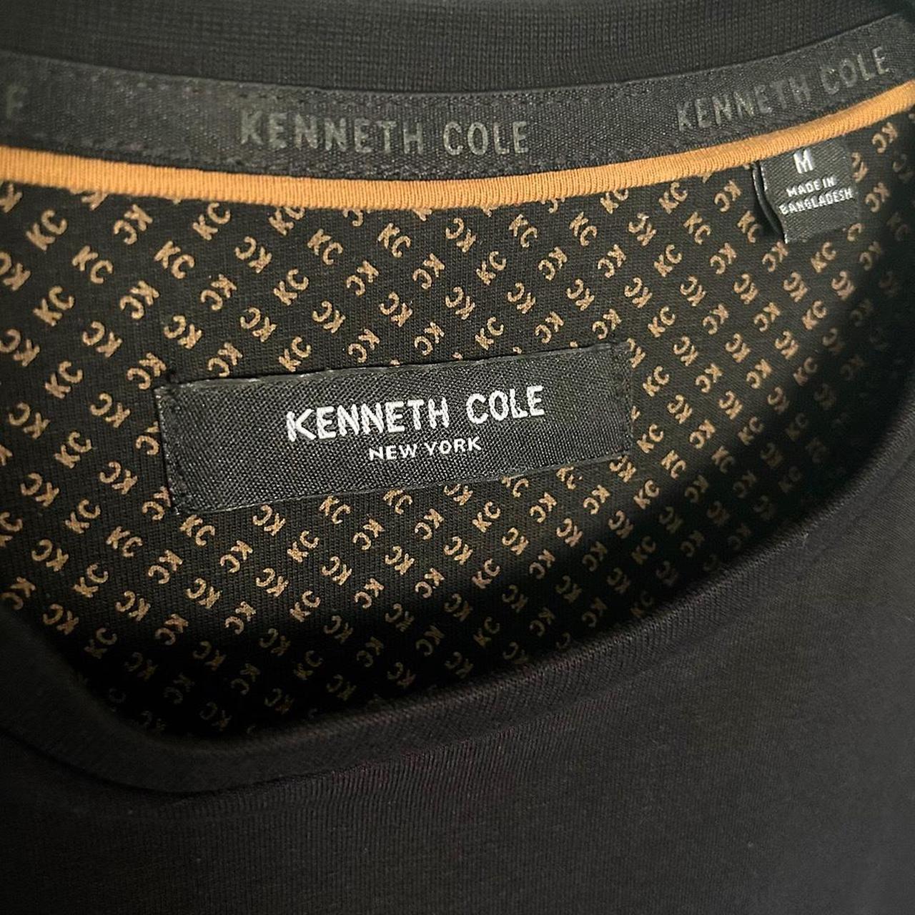 Kenneth Cole New York (KCNY) Black Short Sleeved... - Depop