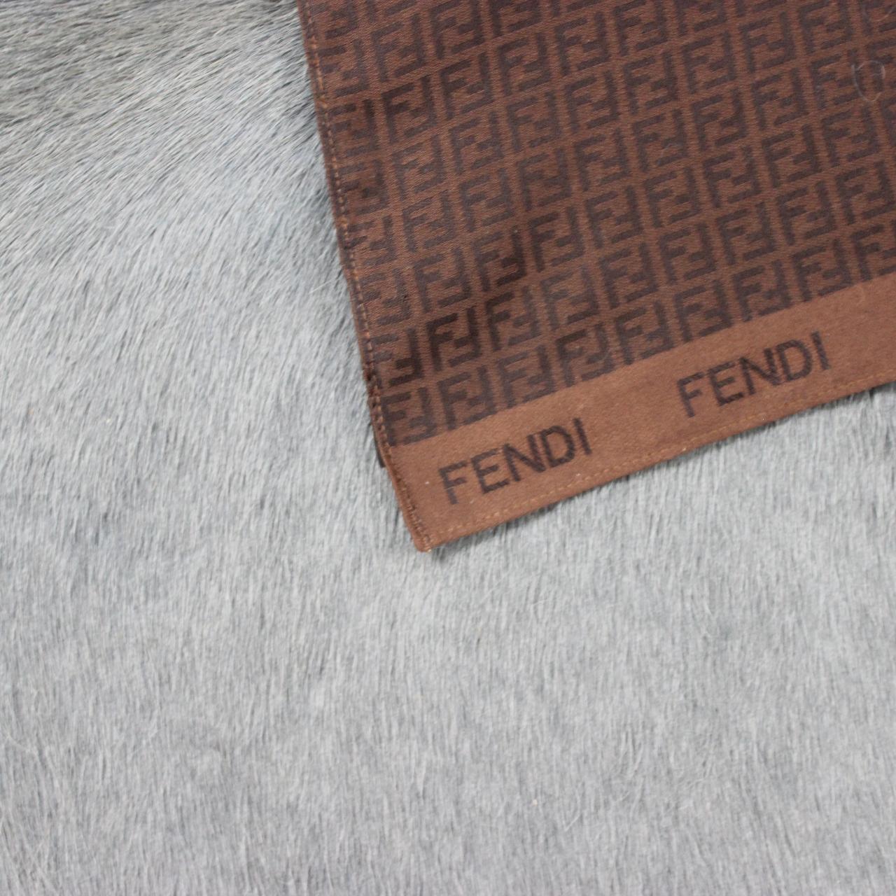 Vintage Fendi zucca logo. Bandana, mini scarf,... - Depop