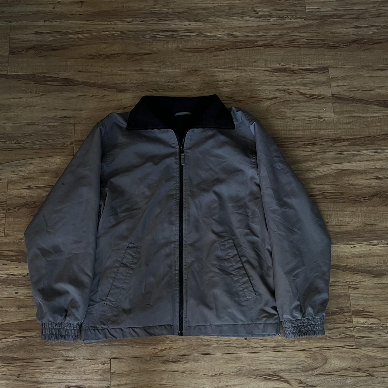 Grey blank jacket Really good condition Fits boxy... - Depop