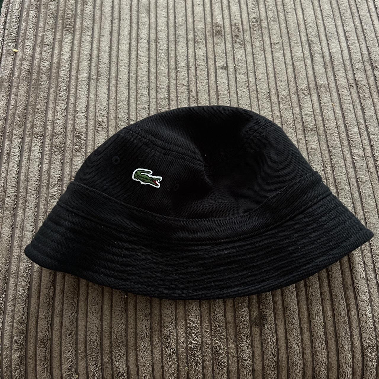 Black Lacoste Bucket Hat 💥 As good as new 💥 Size... - Depop