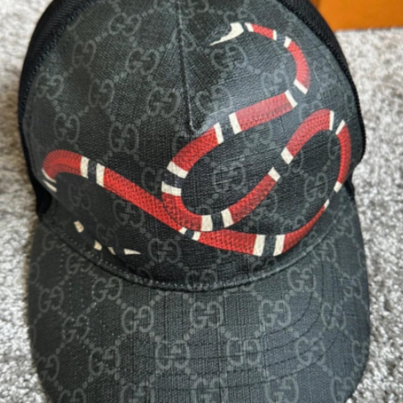 Gucci Kingsnake Cap 9/10 condition Barely been worn - Depop