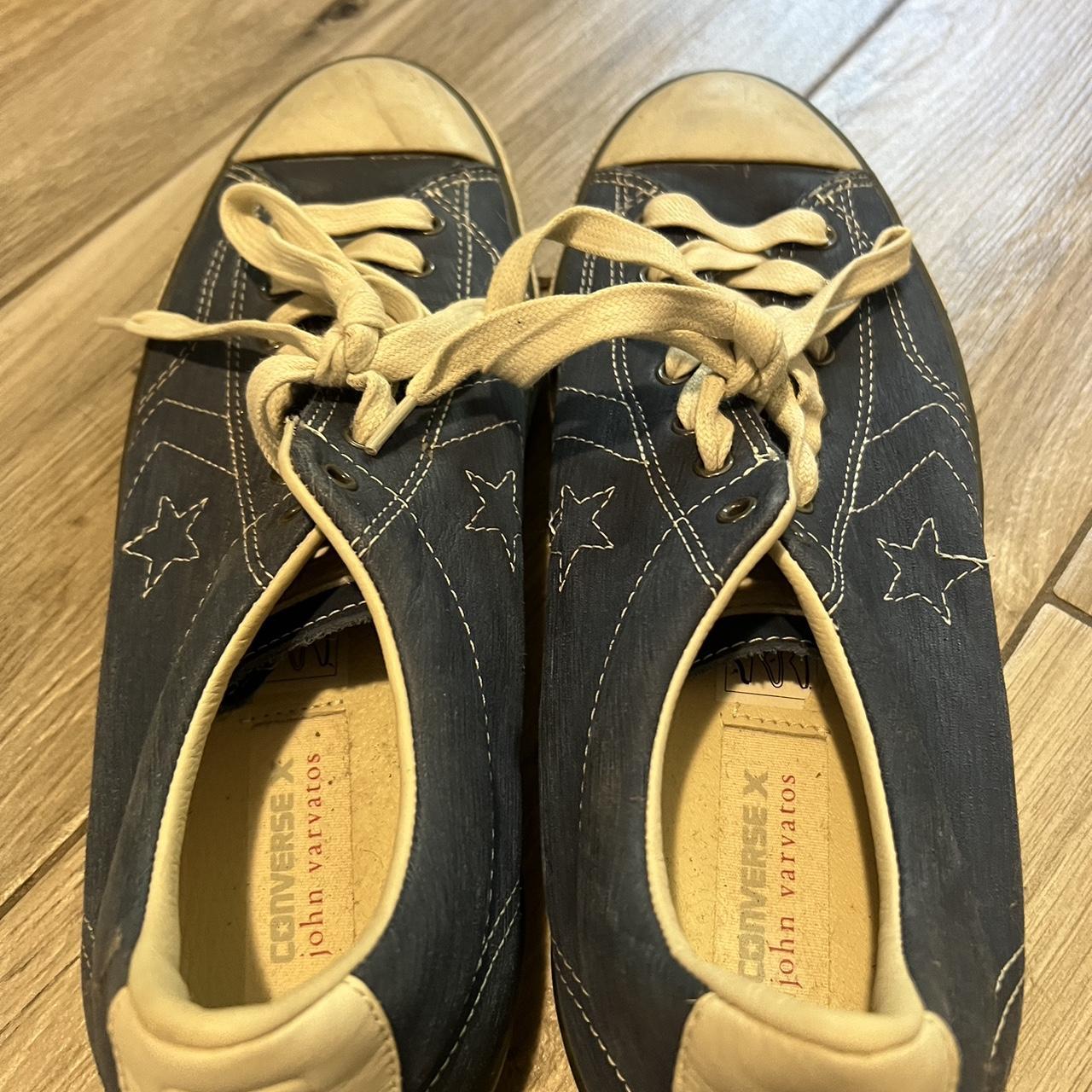 converse low all star vintage chucks 1990s men size... - Depop