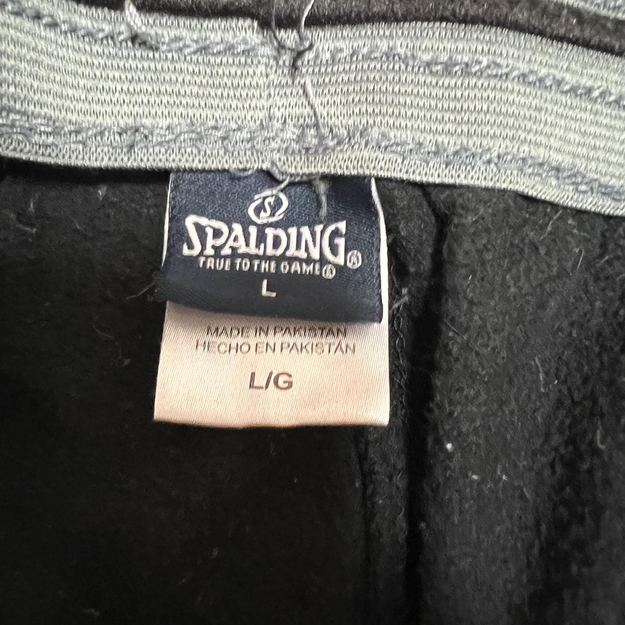 spalding brand black cargo sweatpants utility... - Depop