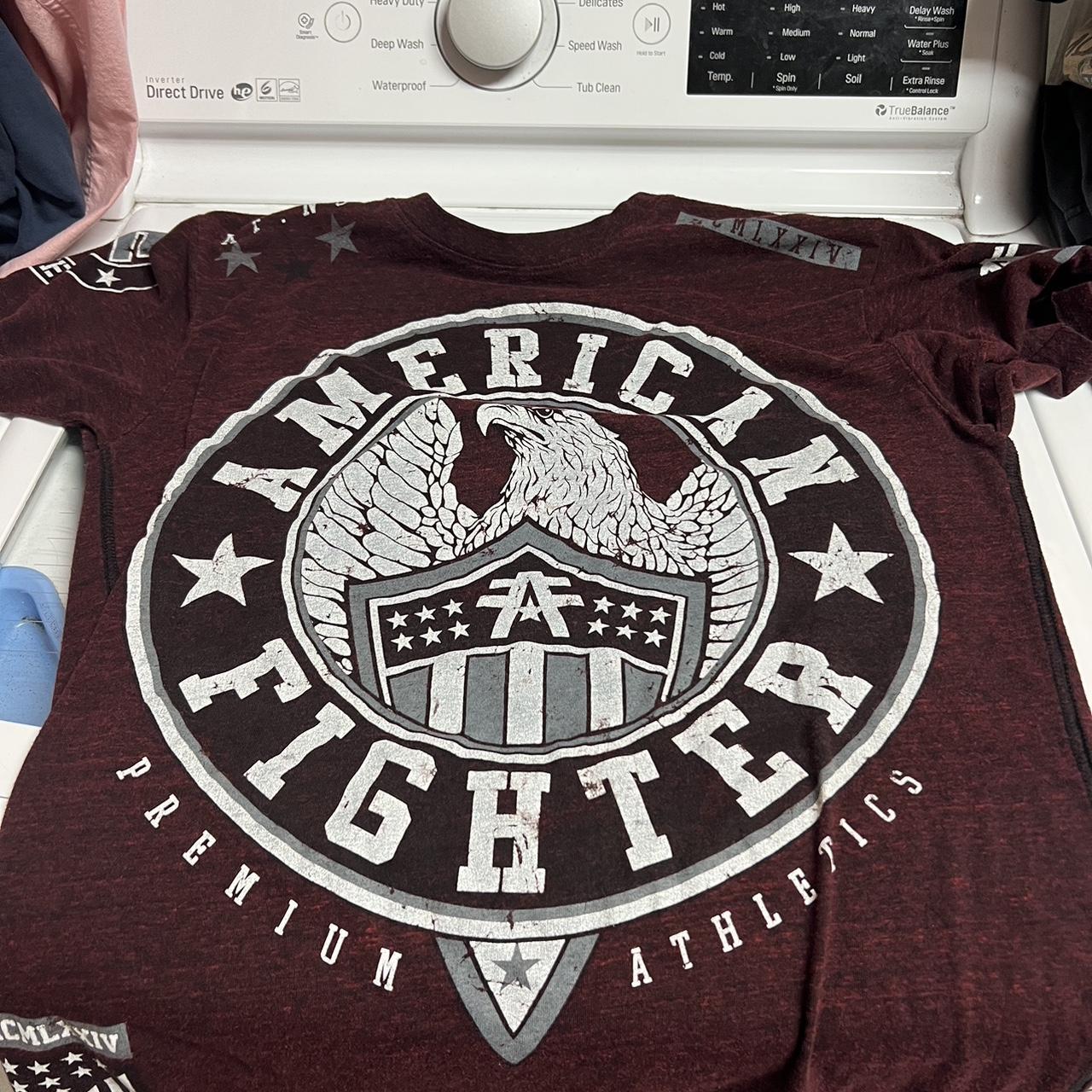 AFFLICTION american fighter maroon y2k affliction... - Depop