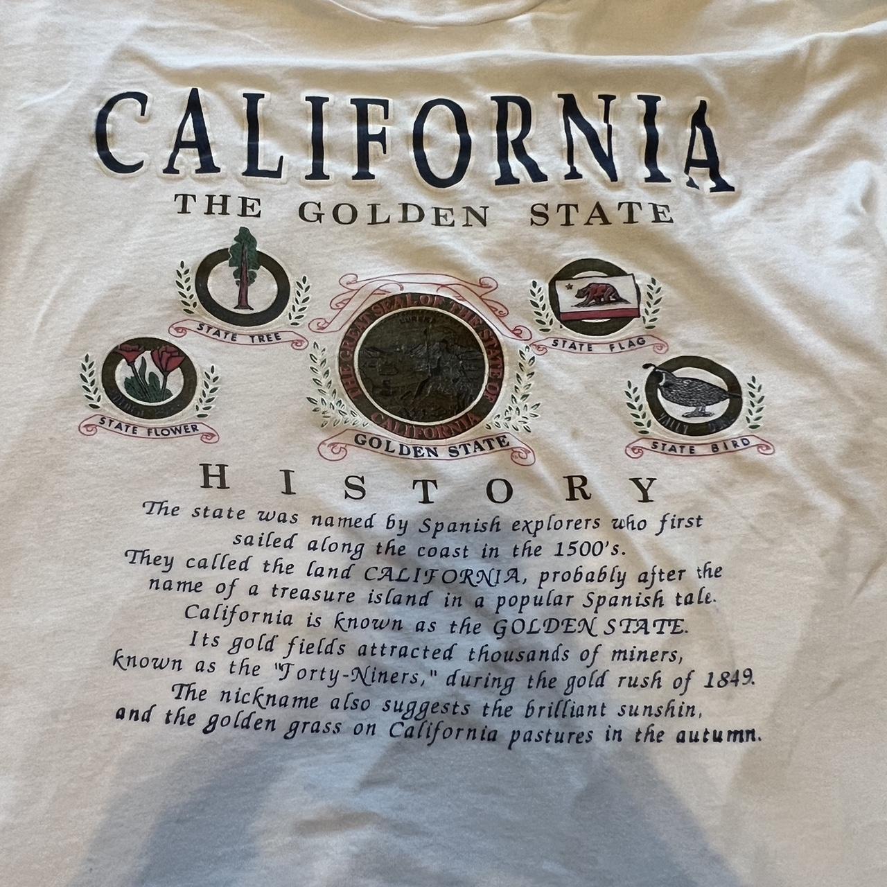 Men’s historical California state shirt Mens size L - Depop
