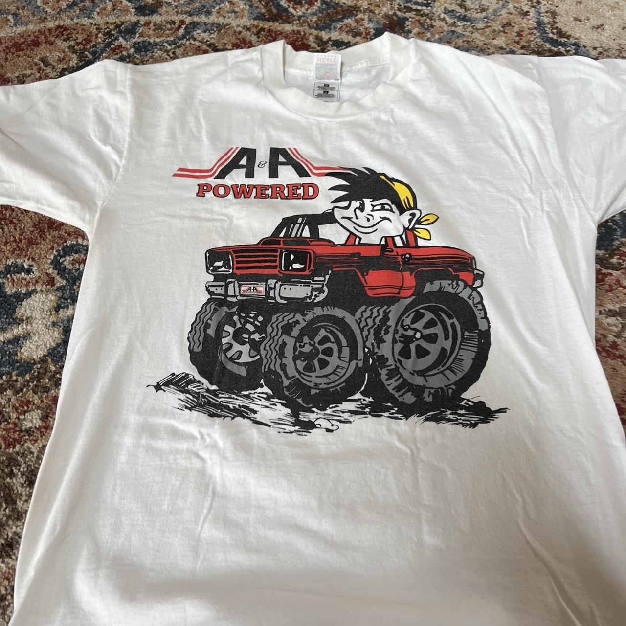 Mens Vintage Rally car graphic shirt mens size L - Depop