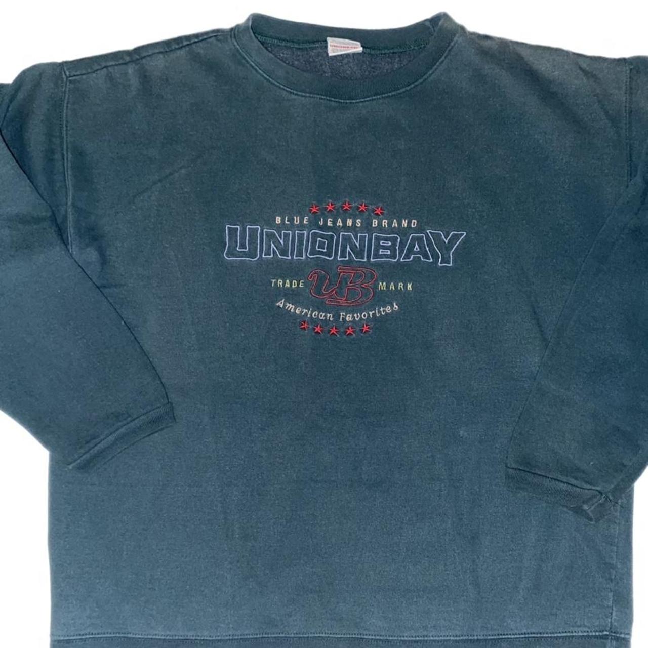 Vintage Union bay jeans Crewneck. sweatshirt Size... - Depop