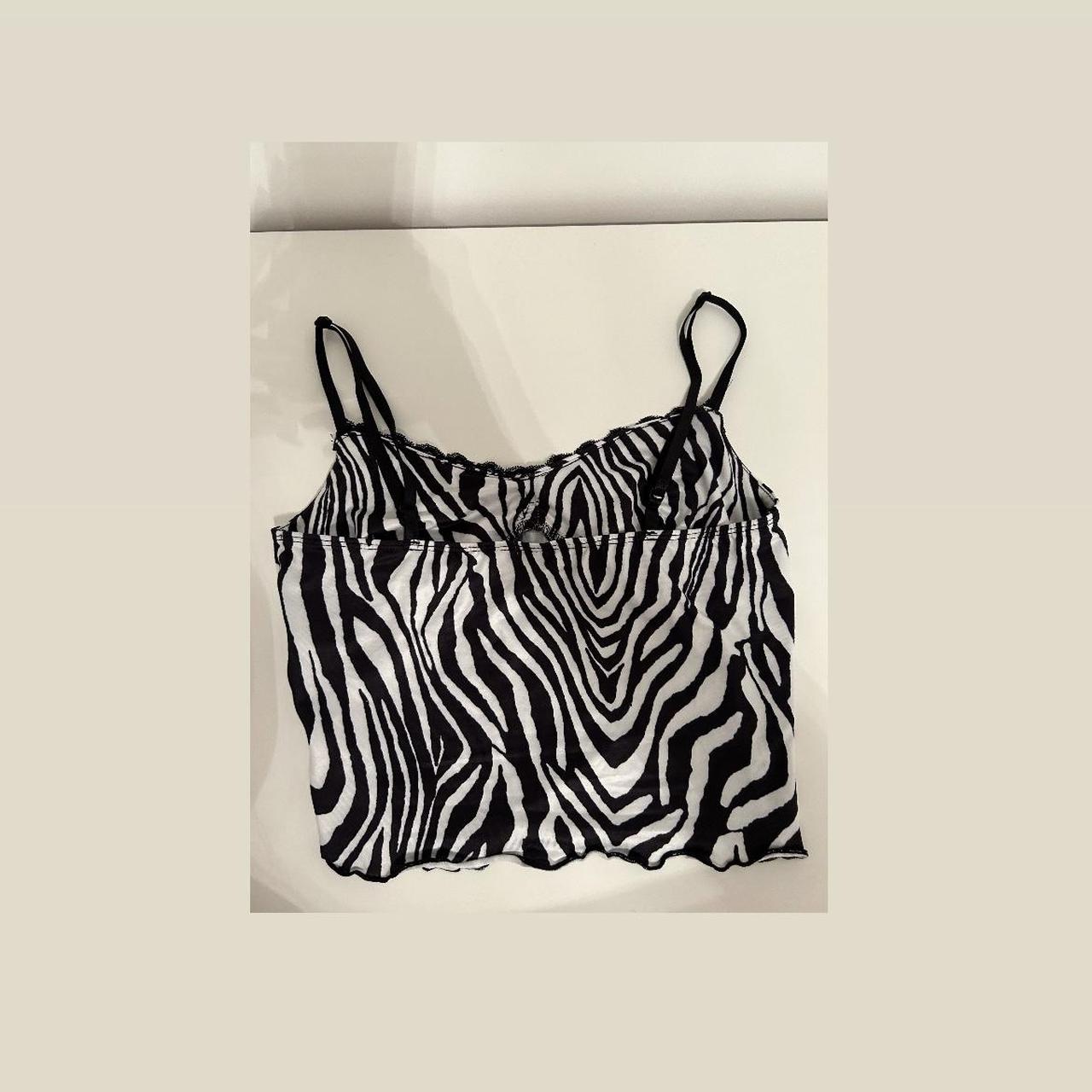 SHEIN zebra print crop top🖤 Have had for a while and... - Depop