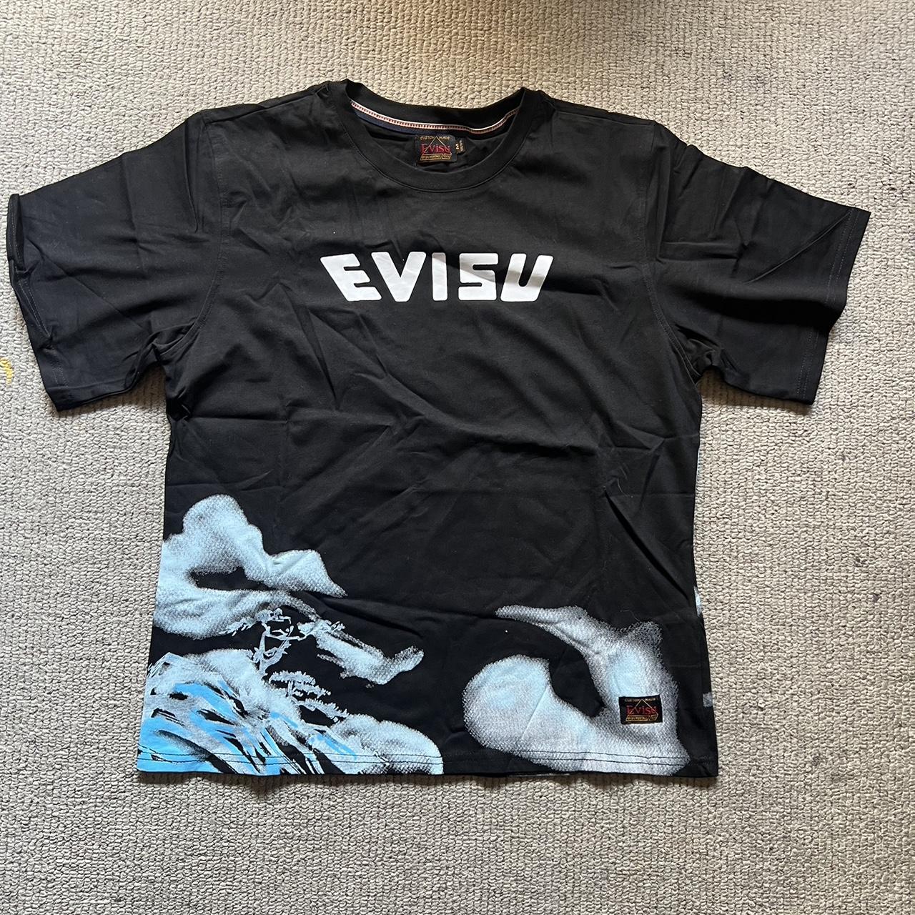 evisu custom made shirt never worn before and is... - Depop