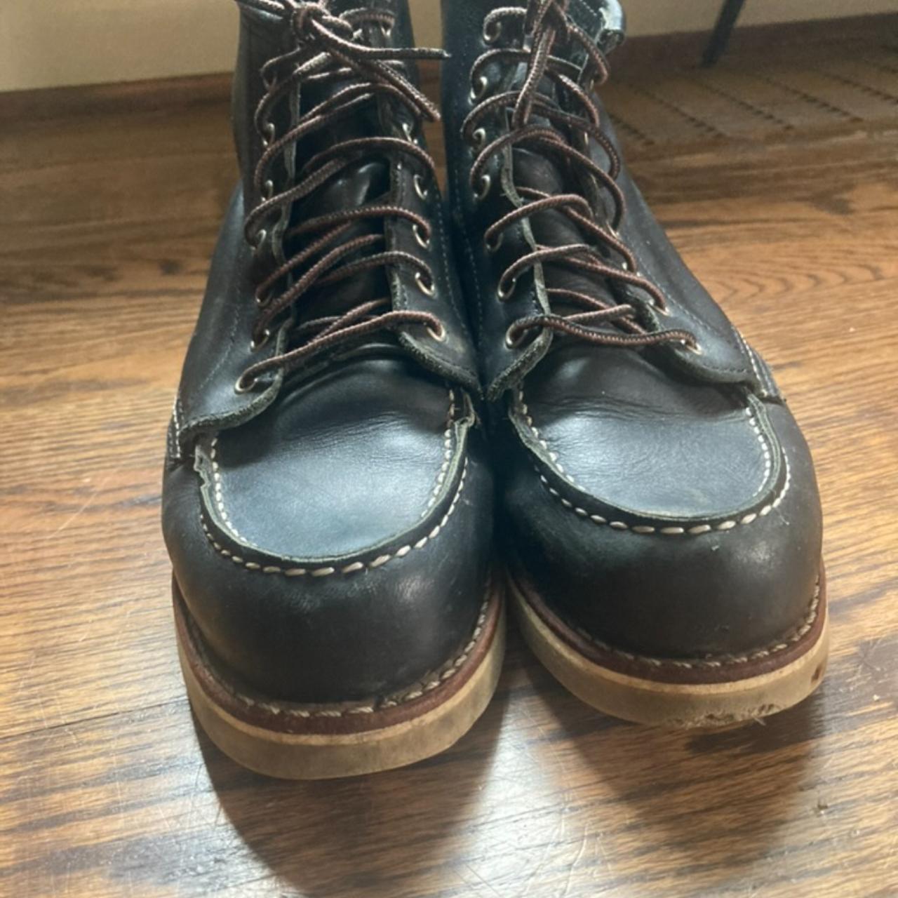 Lightly worn Red Wing Classic 6-inch Moc Toe boot - Depop