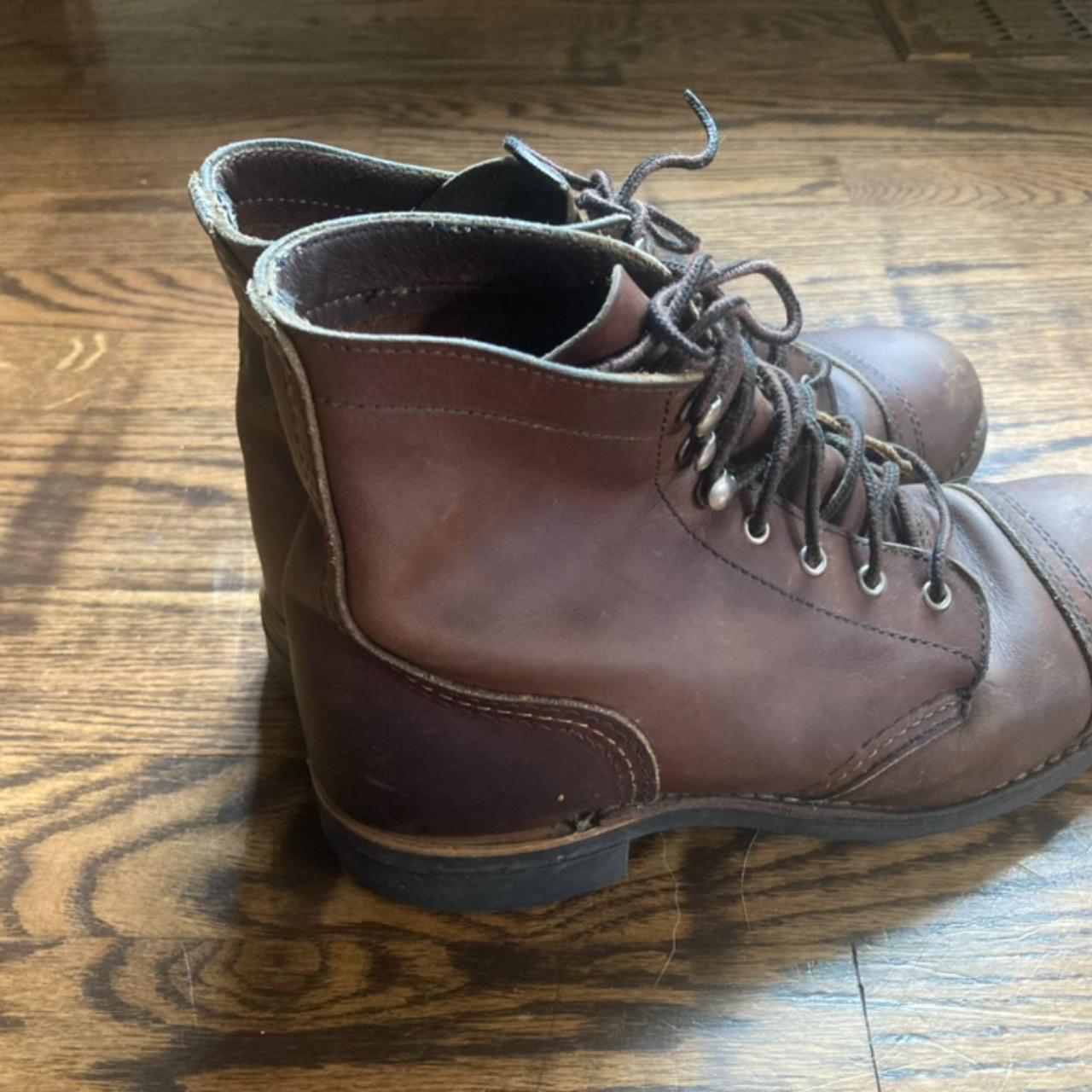 Red Wing Heritage Iron Ranger style 3365 in Amber... - Depop