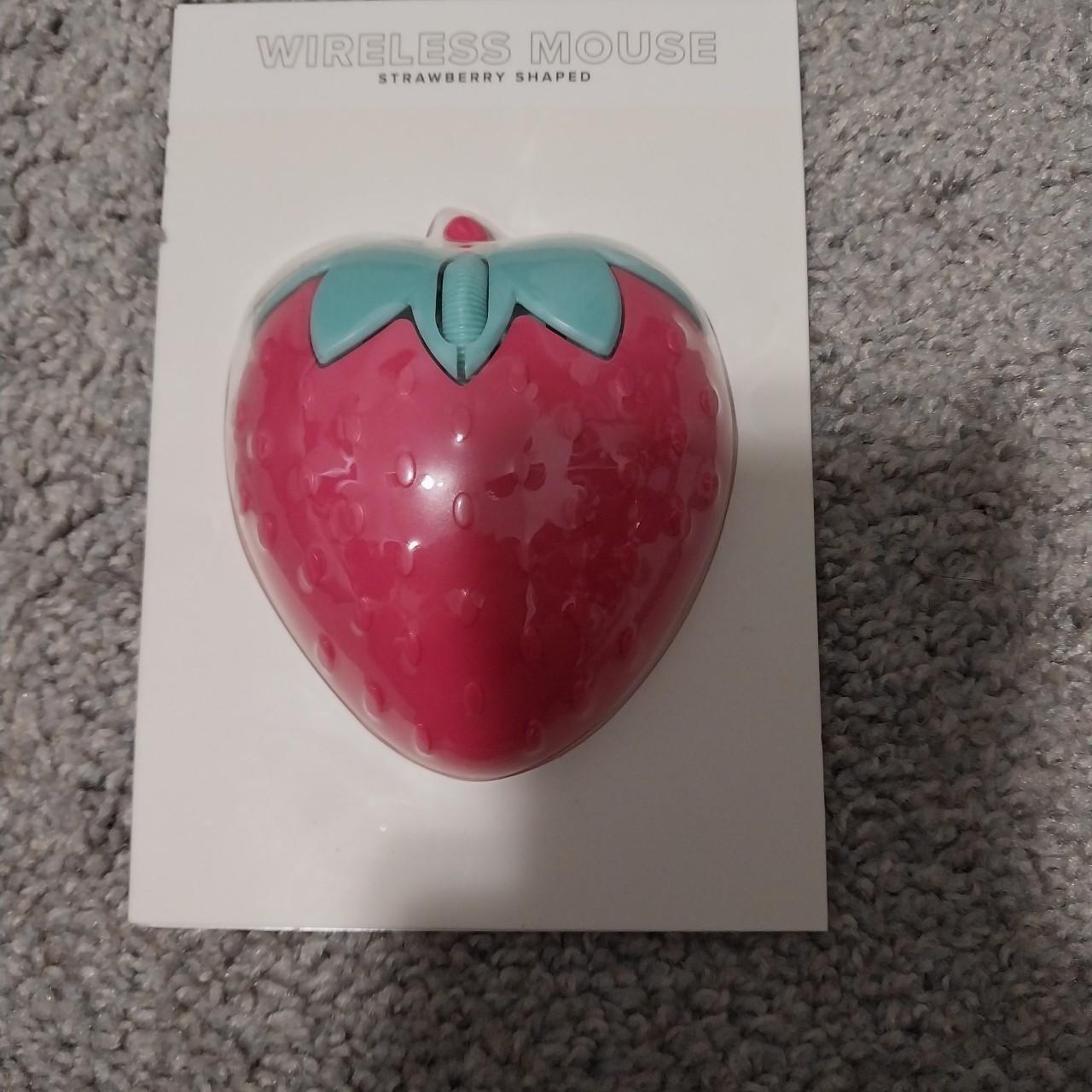 Strawberry shaped mouse. Really cute! I just don't... - Depop