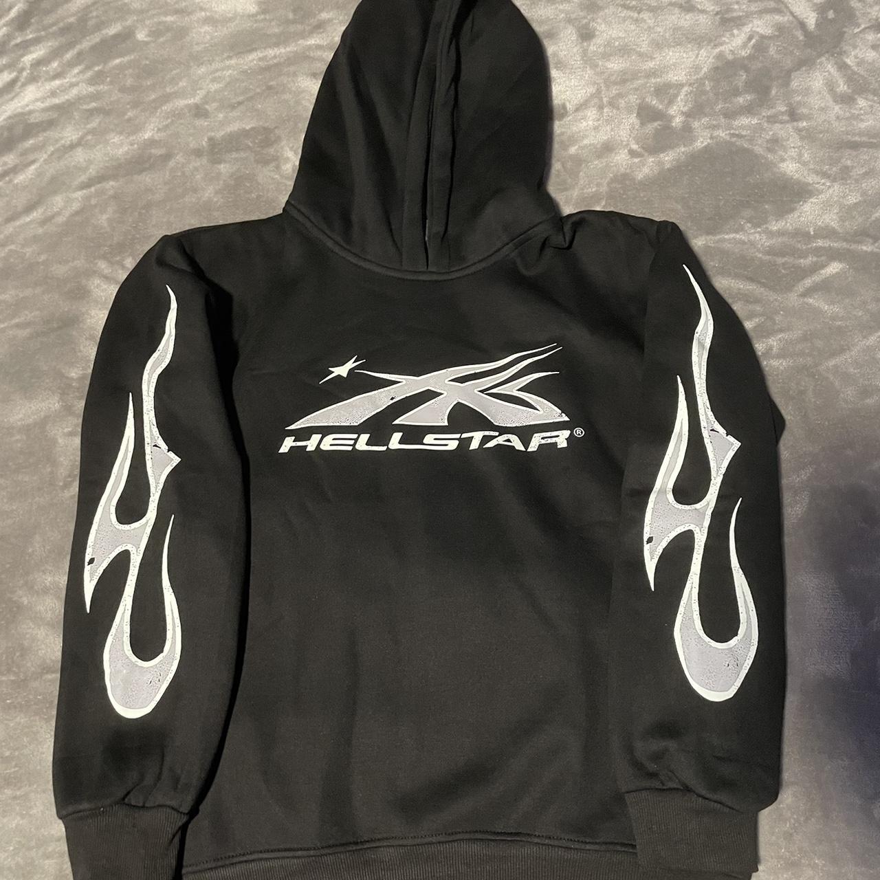 Black Hellstar Flame Hoodie Never worn brand new... - Depop