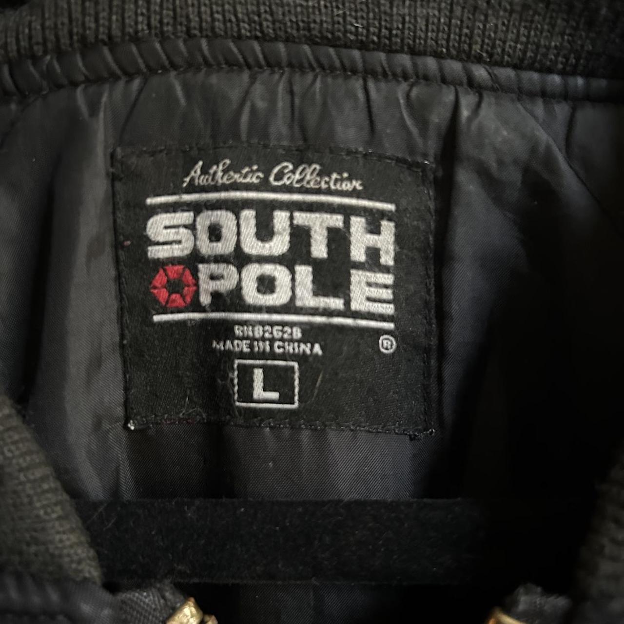 Men’s Southpole Bomber Jacket Size L Restitched... - Depop