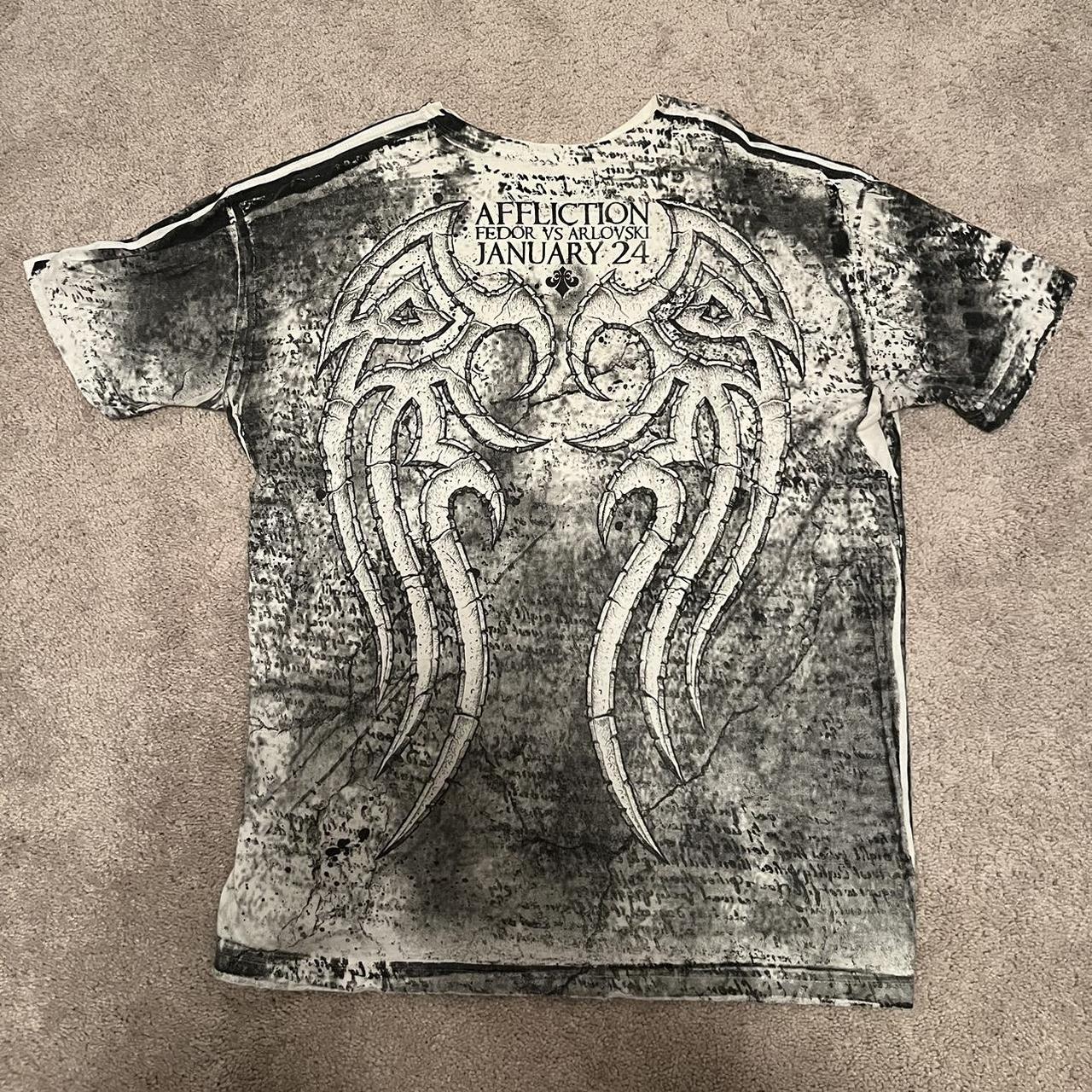 Y2K real affliction shirt selling fast 🔥🔥 2XL... - Depop