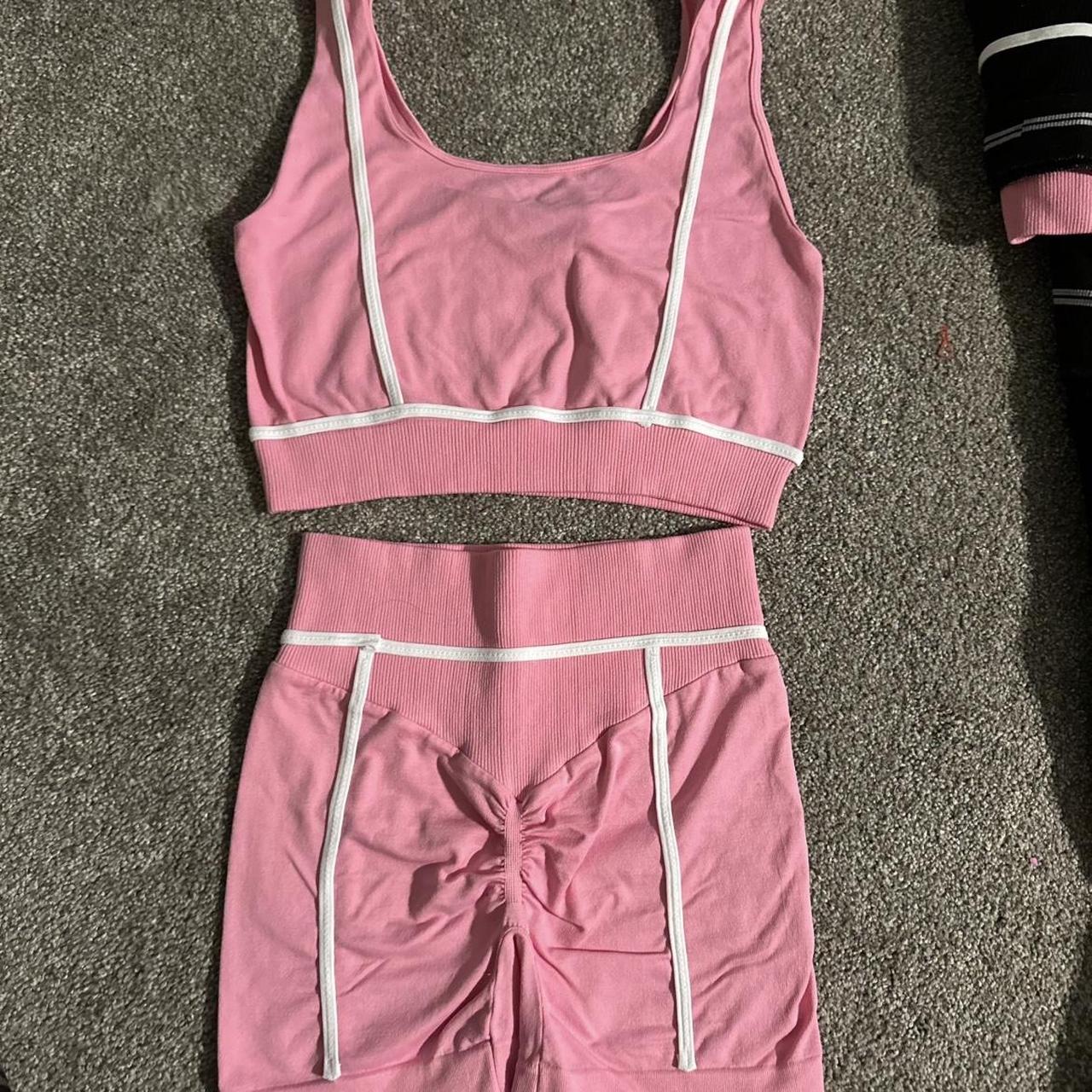 Pink Alo Yoga sportswear set #fitness stretchy | Depop