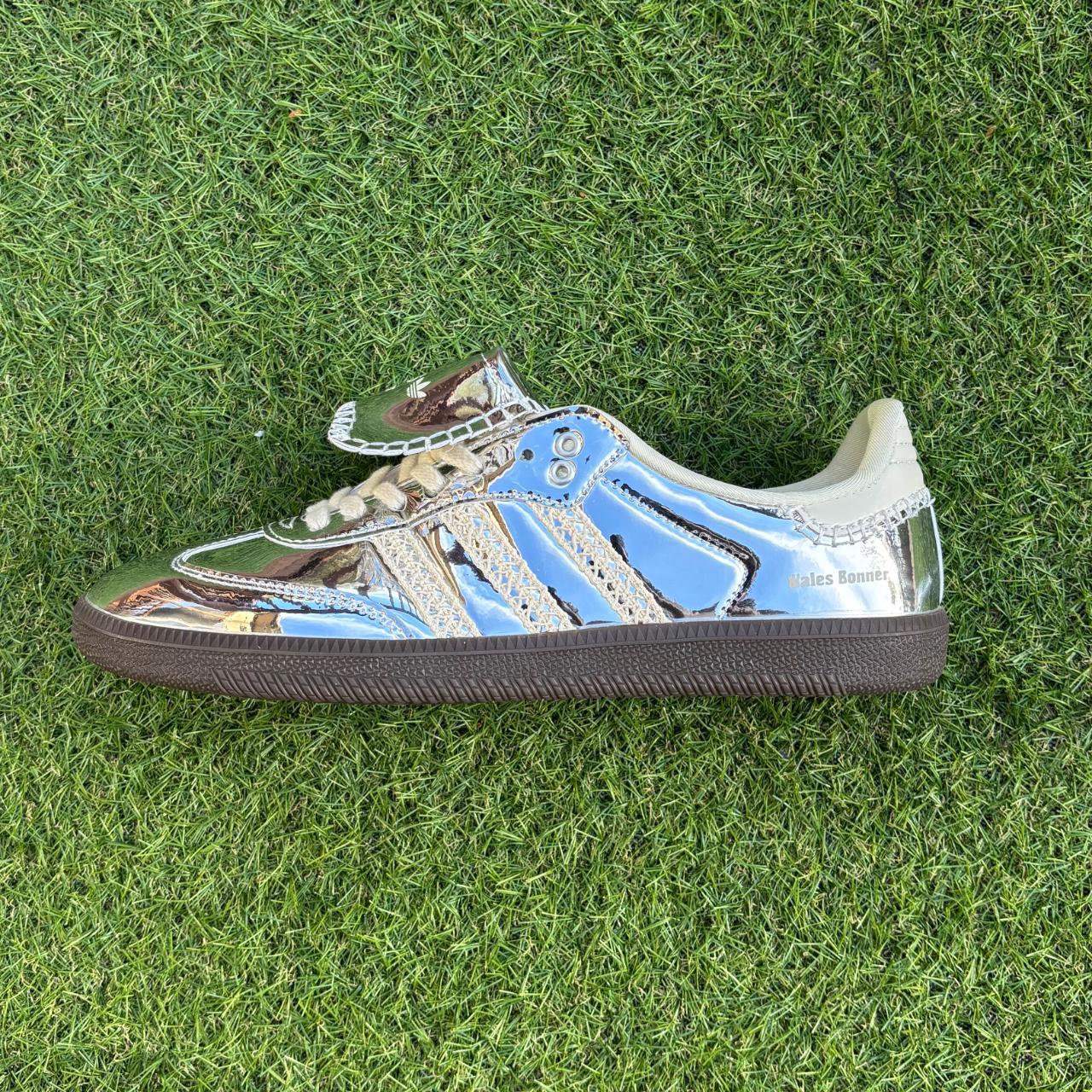 WALES BONNER X ADIDAS SAMBAS METALLIC SIZE: 11... | Depop