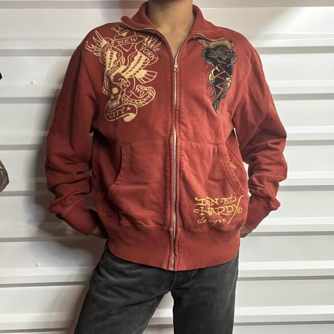 Super Sick Vintage Y2K Ed Hardy Sweatshirt ️in... - Depop