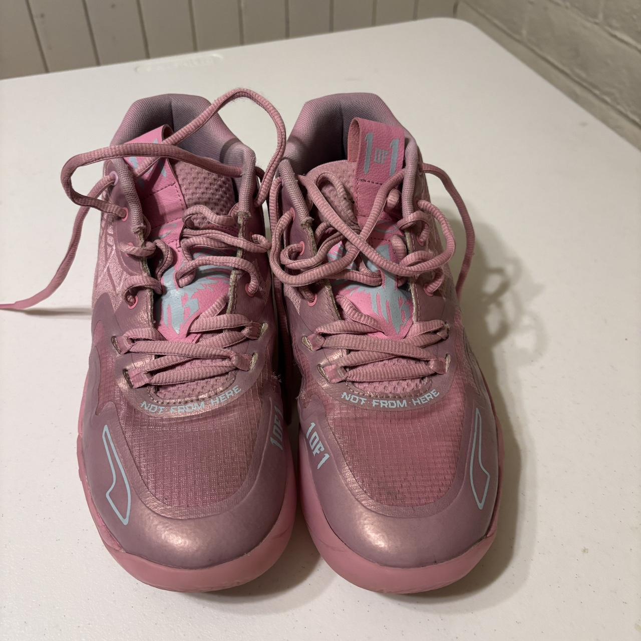 Puma MB 01 Iridescent Lamelo ball Pink color and... | Depop