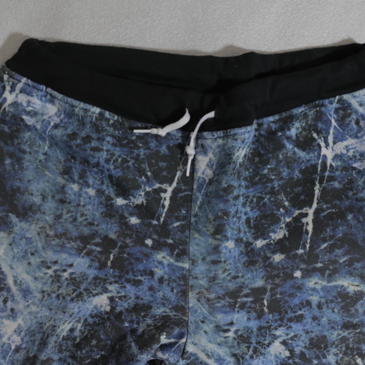Elwood Blue Swirl Jogger Sweatpants (L) Rip in the... | Depop