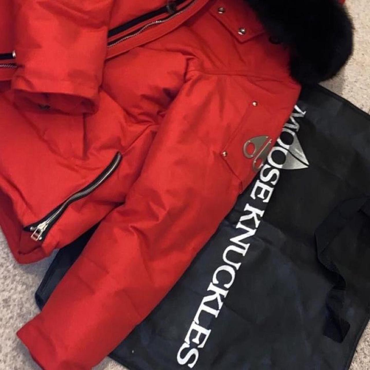 RED MOOSE KNUCKLES ORIGINAL 3Q BLACK FUR (missing... - Depop