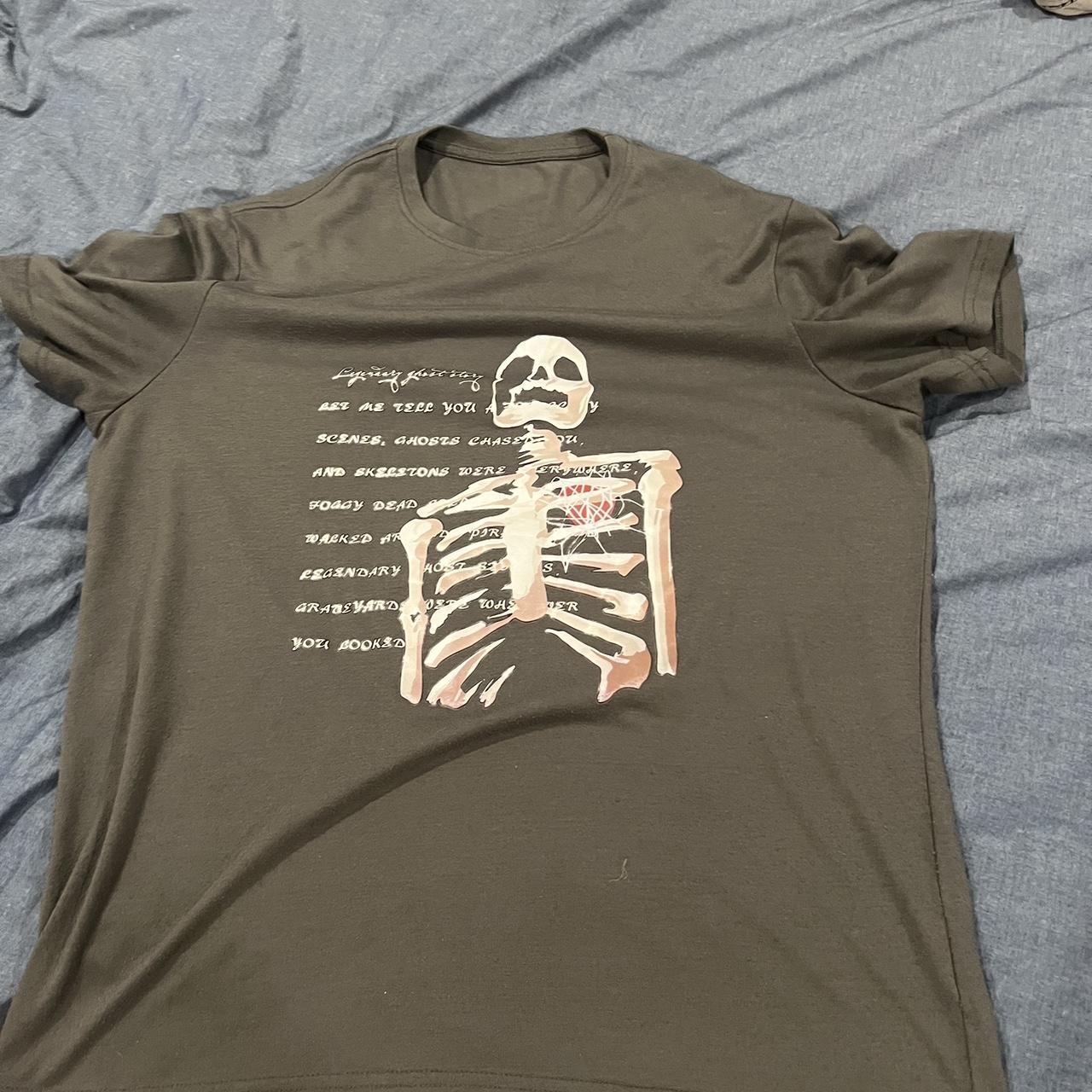 Skull grunge t shirt Size medium fits small Really... - Depop