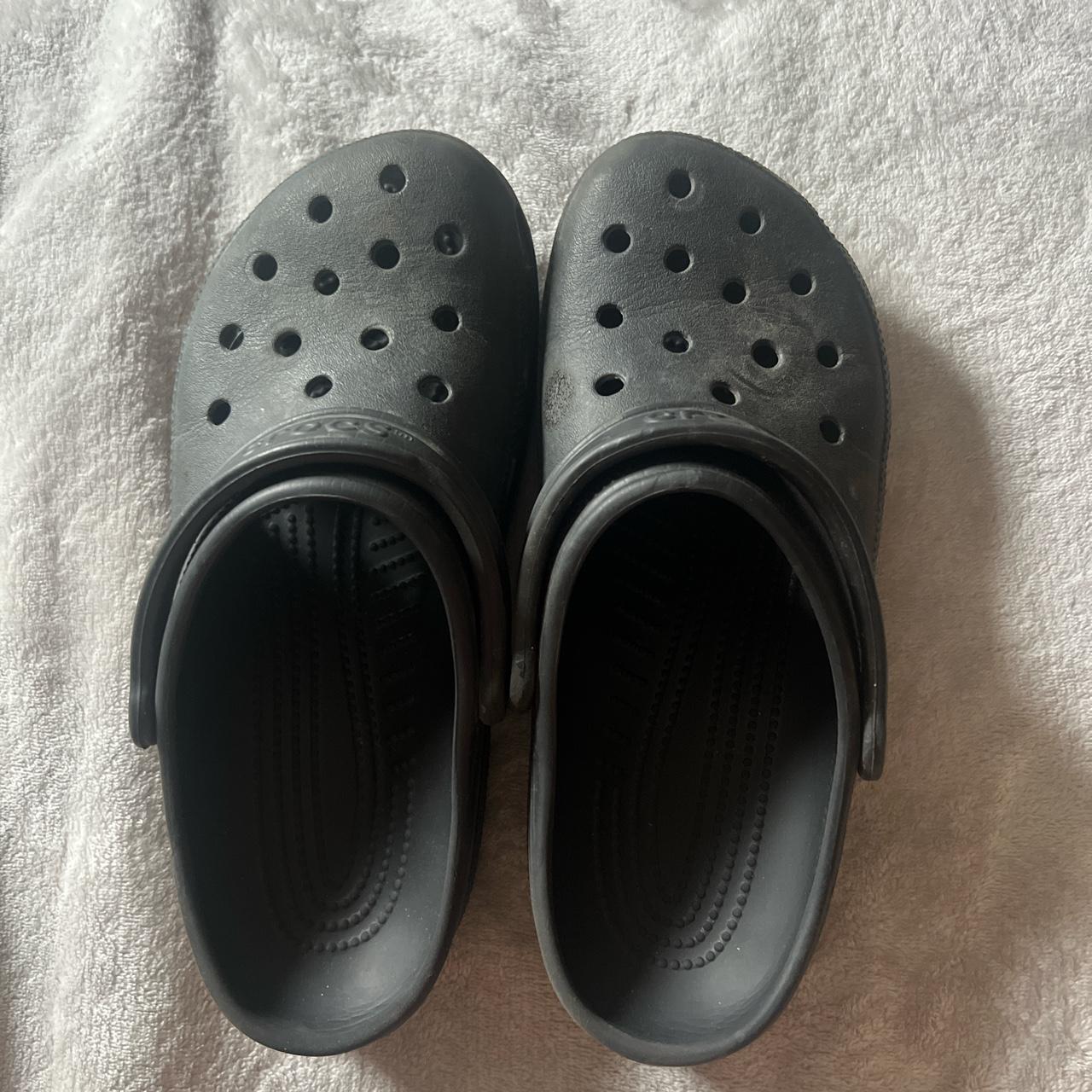 black crocs women’s 9 comes with bundle of jibits - Depop