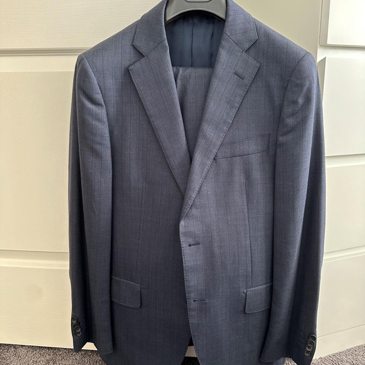 MJ Bale Suit (Drop 8 Fit) / Navy with Strip (Pants x... - Depop