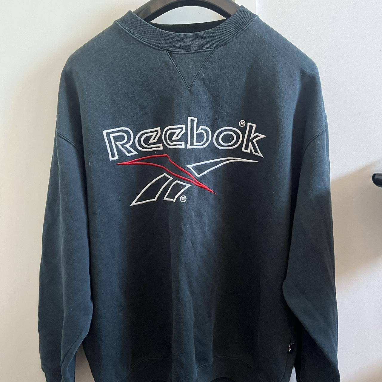 Vintage Reebok sweater Size Large - Depop