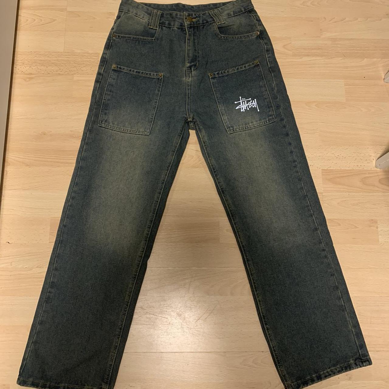 Stussy workwear jeans great quality and vintage - Depop