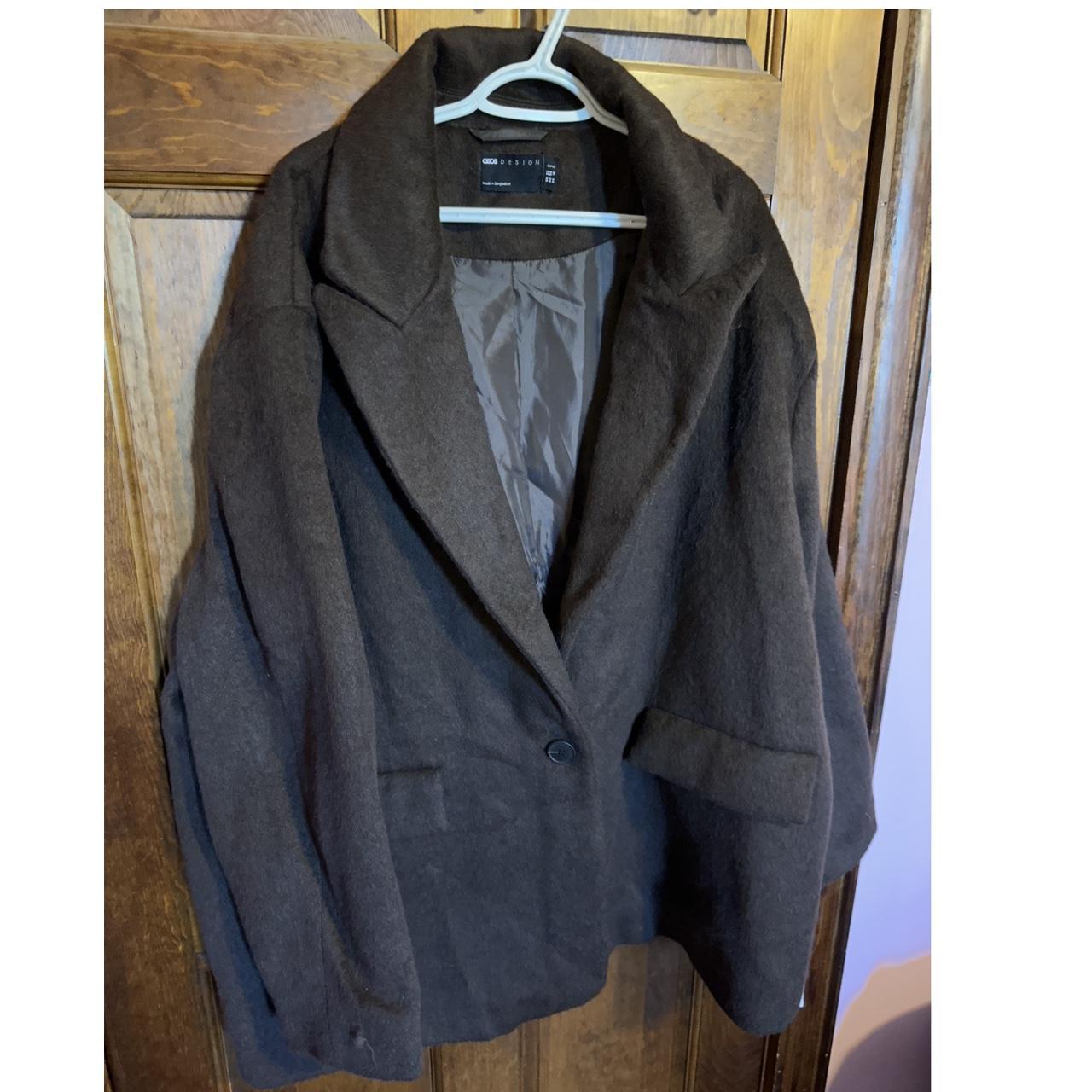 *Brown ASOS button jacket. It is pretty think so it... - Depop