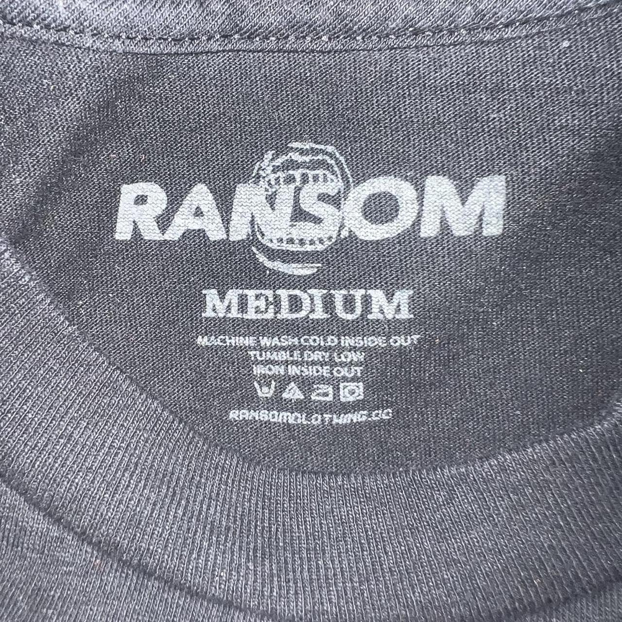 Ransom Men's Black T-shirt | Depop