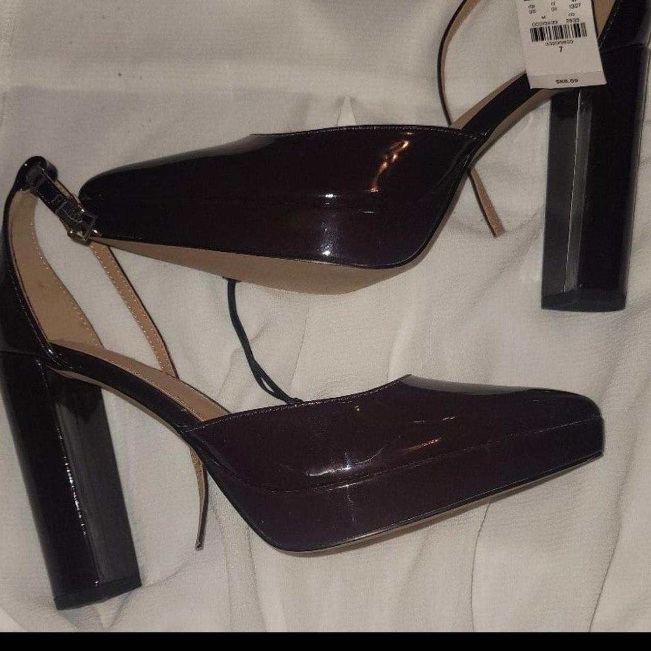 Express Women's Burgundy Footwear | Depop