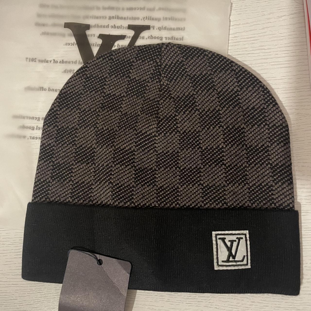 Dark Grey/Graphite LV Beanie £20 if paid by PayPal,... - Depop