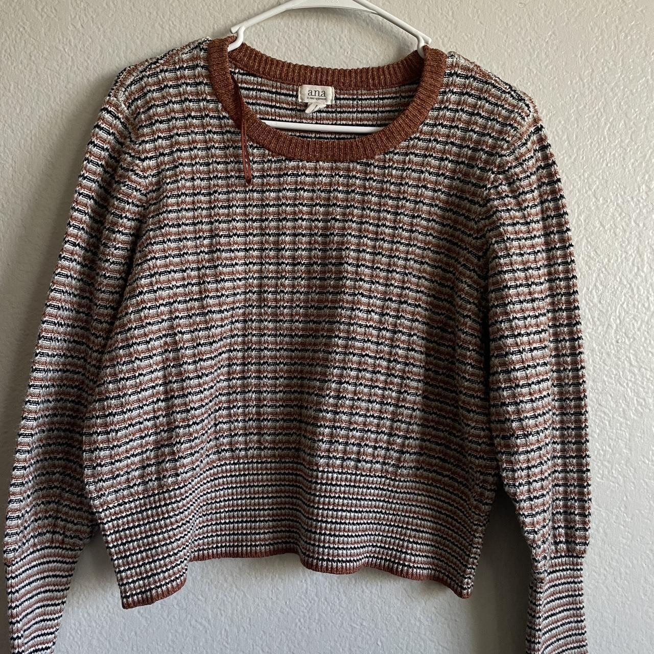 Cropped sweater. Rust color, size L #vintage... - Depop