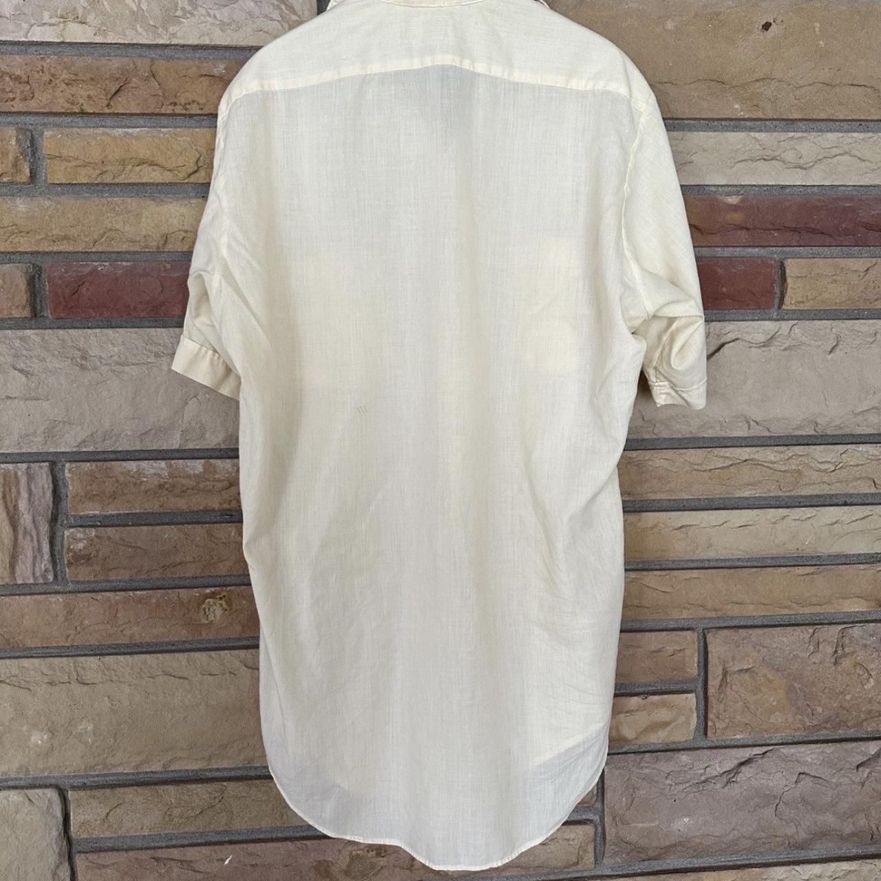 Vintage 60s Sears Sanforized Tapered Button Down... - Depop