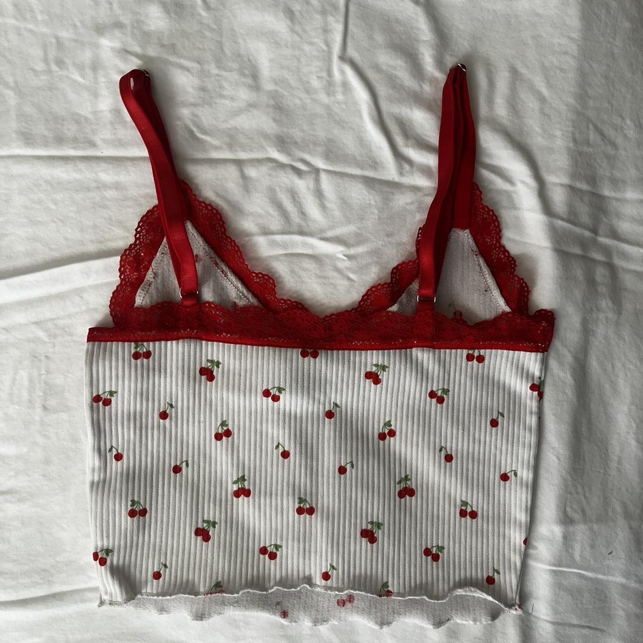 H&M Cherry Tank XS - Depop