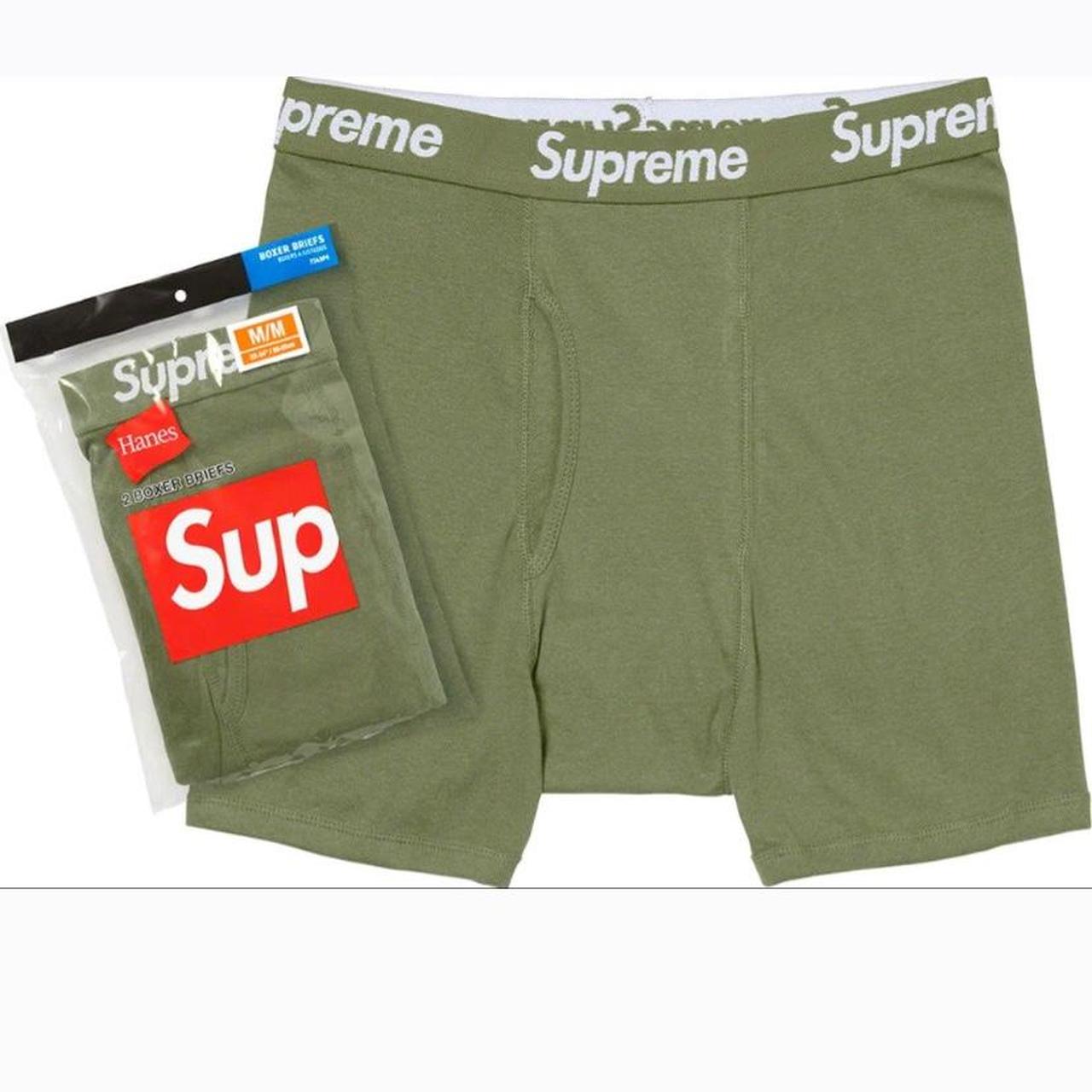 Supreme Boxers Khaki Discontinued: RELEASED EARLY... - Depop