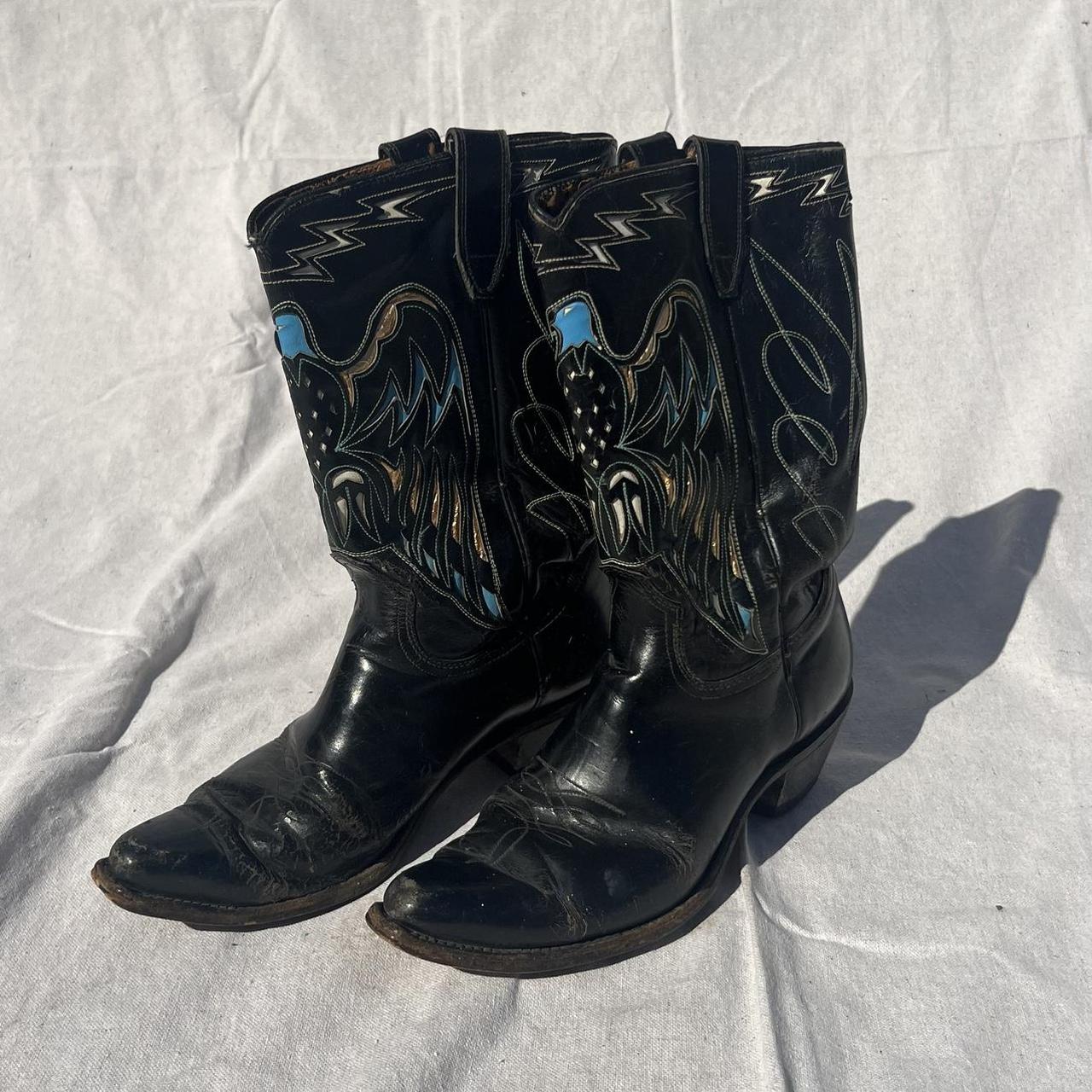 1960s ACME thunderbird inlay boots - Wmn’s 11/Men’s 9 - Depop