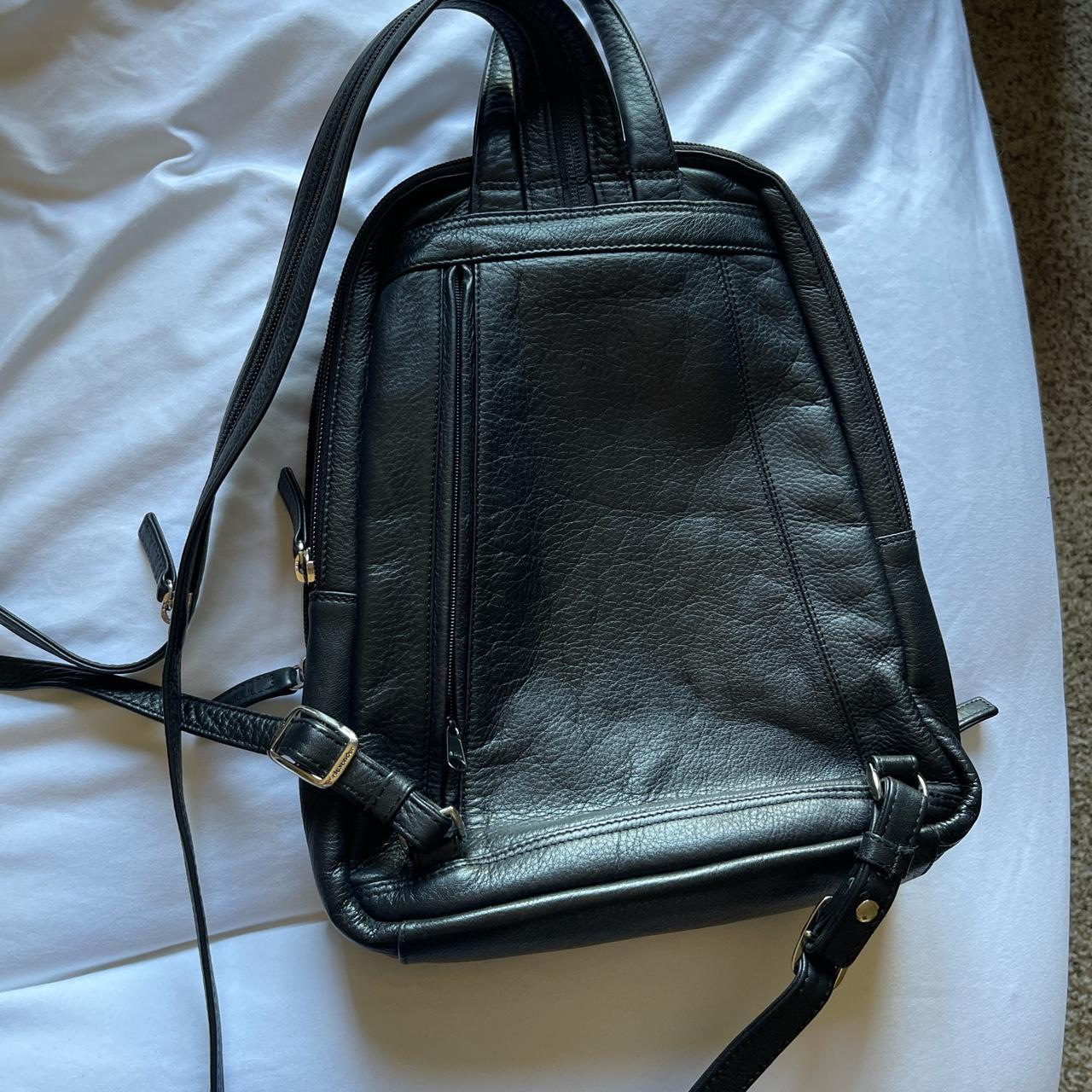 Black Derek Alexander leather backpack Wear as a... - Depop