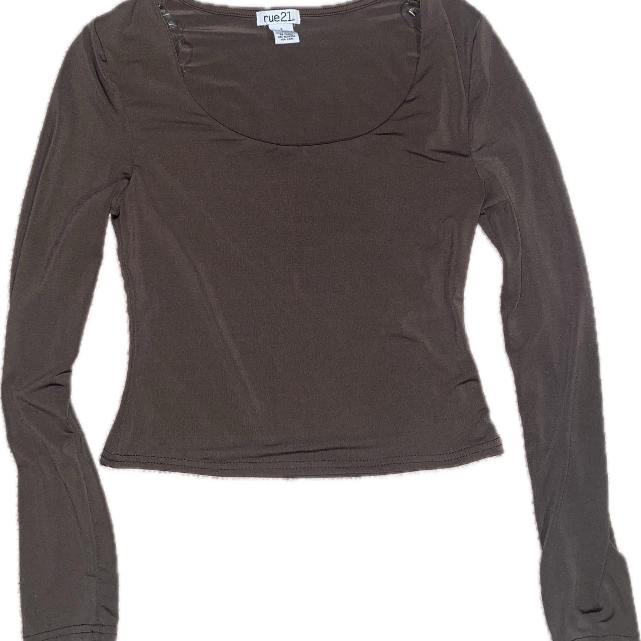 Rue 21 seamless fitted shirt Long sleeve #rue21... - Depop