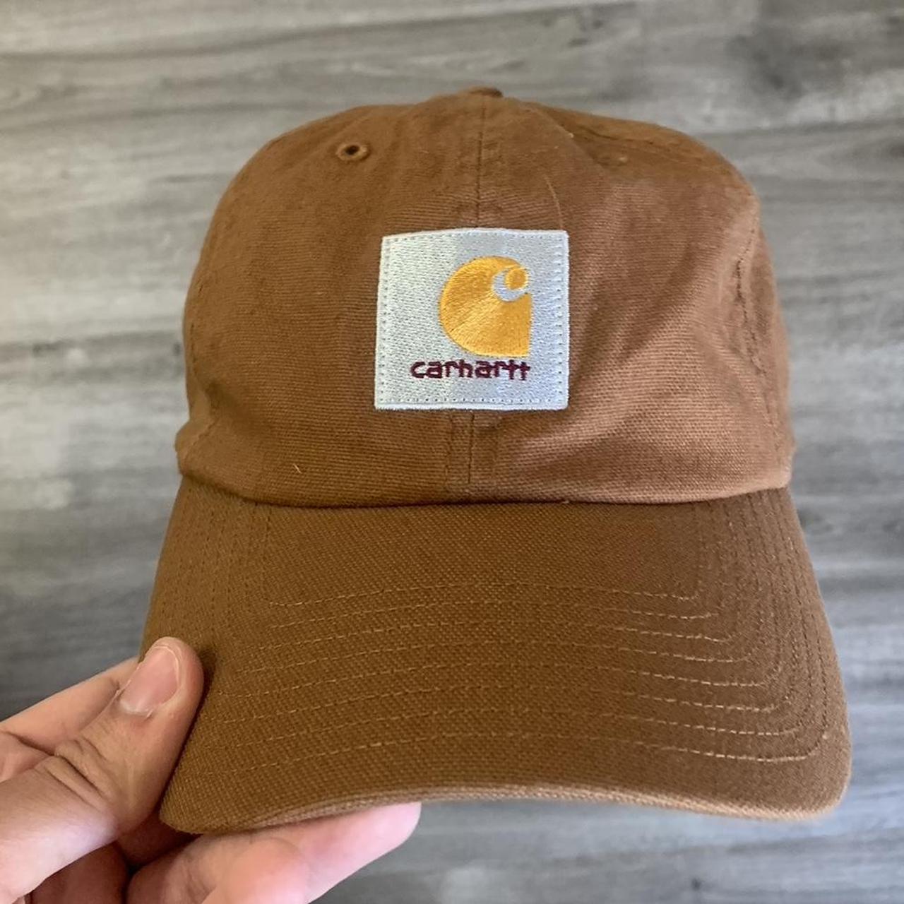 Brown Carhartt Hat one size fits all flawless... - Depop