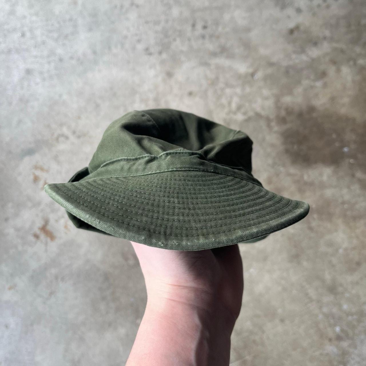 VINTAGE VIETNAM WAR GREEN MILITARY CAP... | Depop