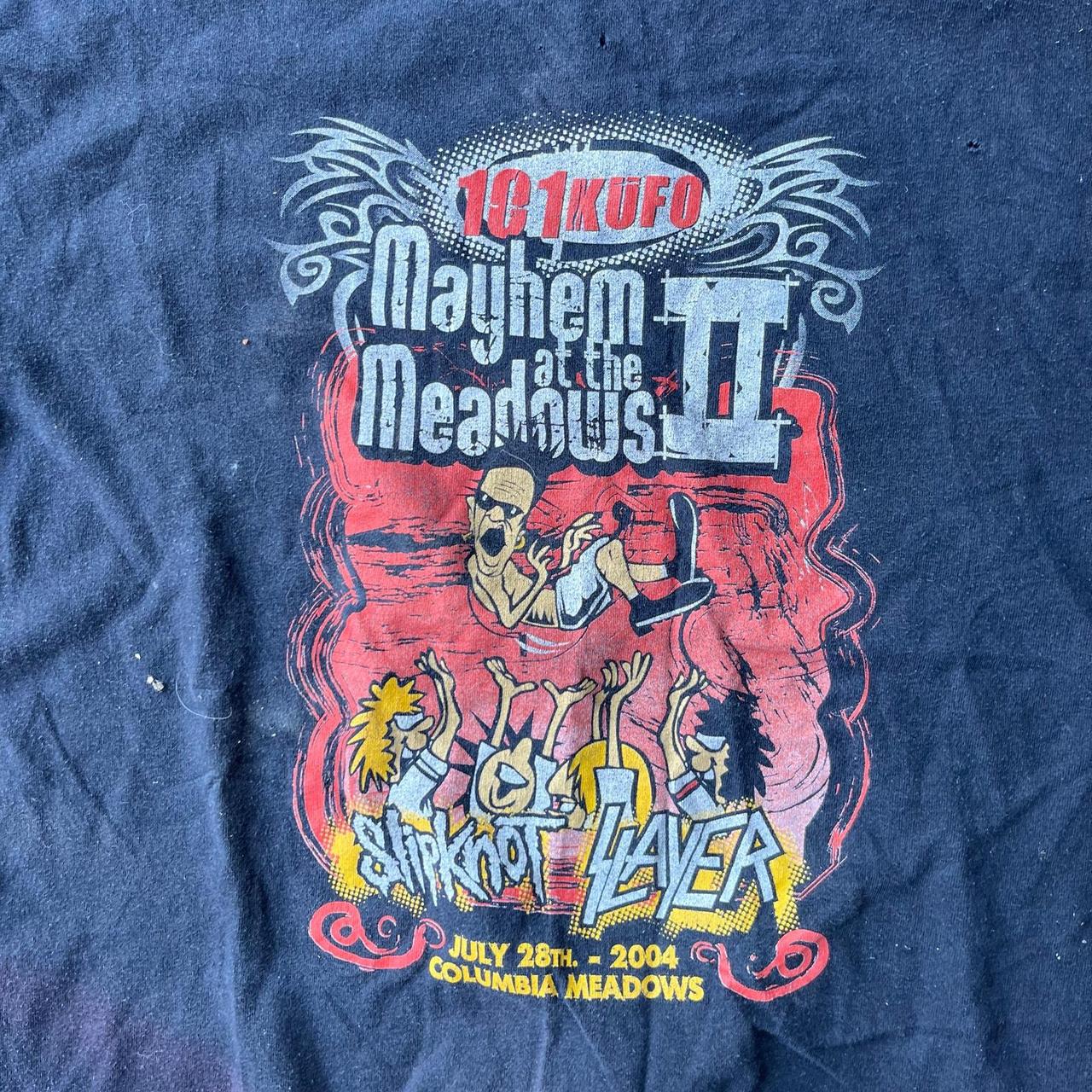VINTAGE MAYHEM FEST MEADOWS SLIPKNOT SLAYER CONCERT... | Depop