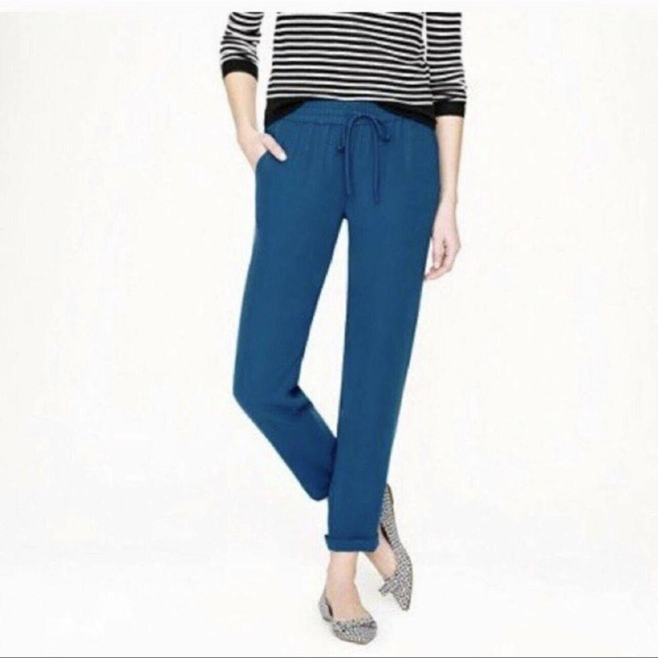 J.Crew Womens Draped Drawstring Elastic Waist... - Depop