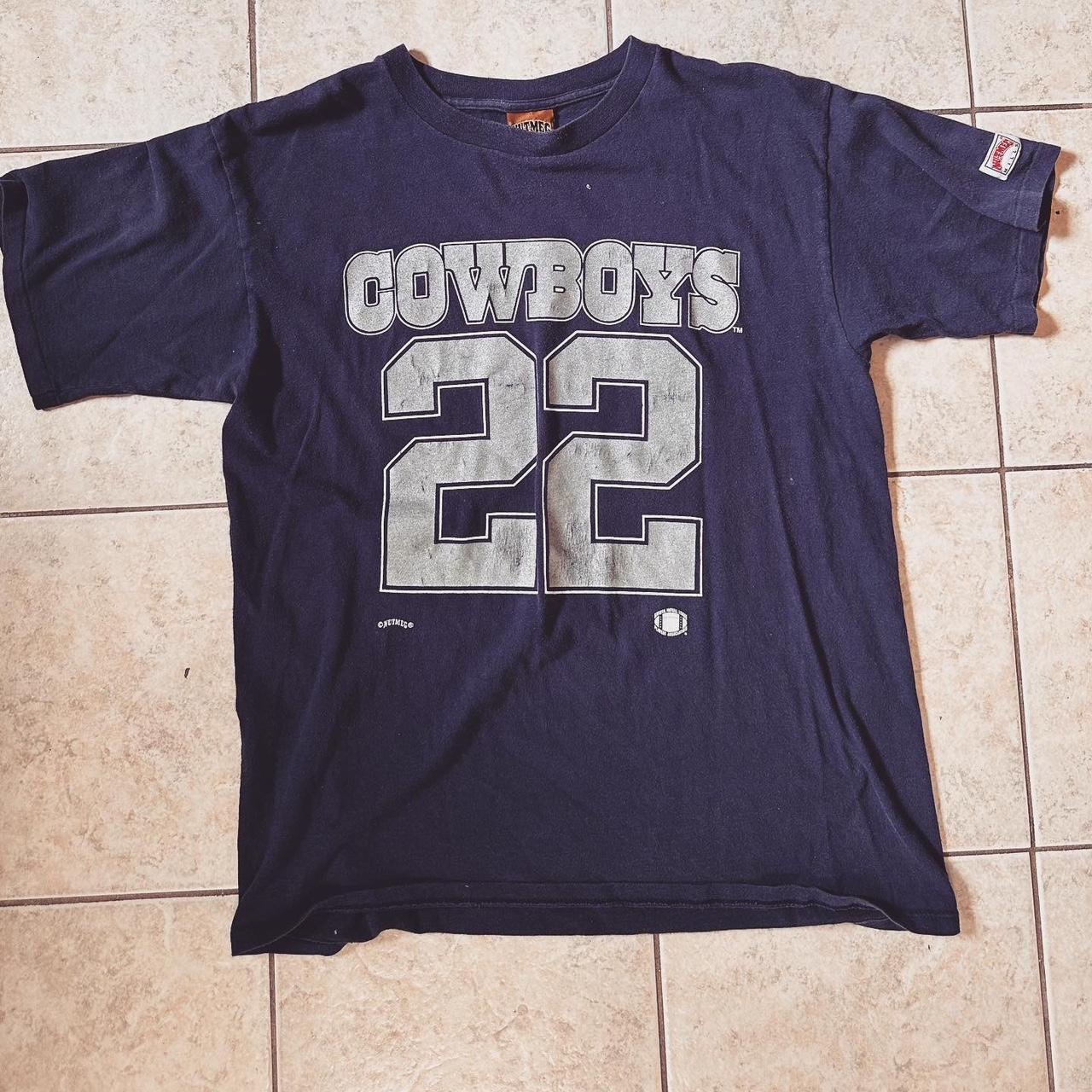 Vintage 90s Nutmeg Cowboys Tee Emmitt Smith $25 - Depop