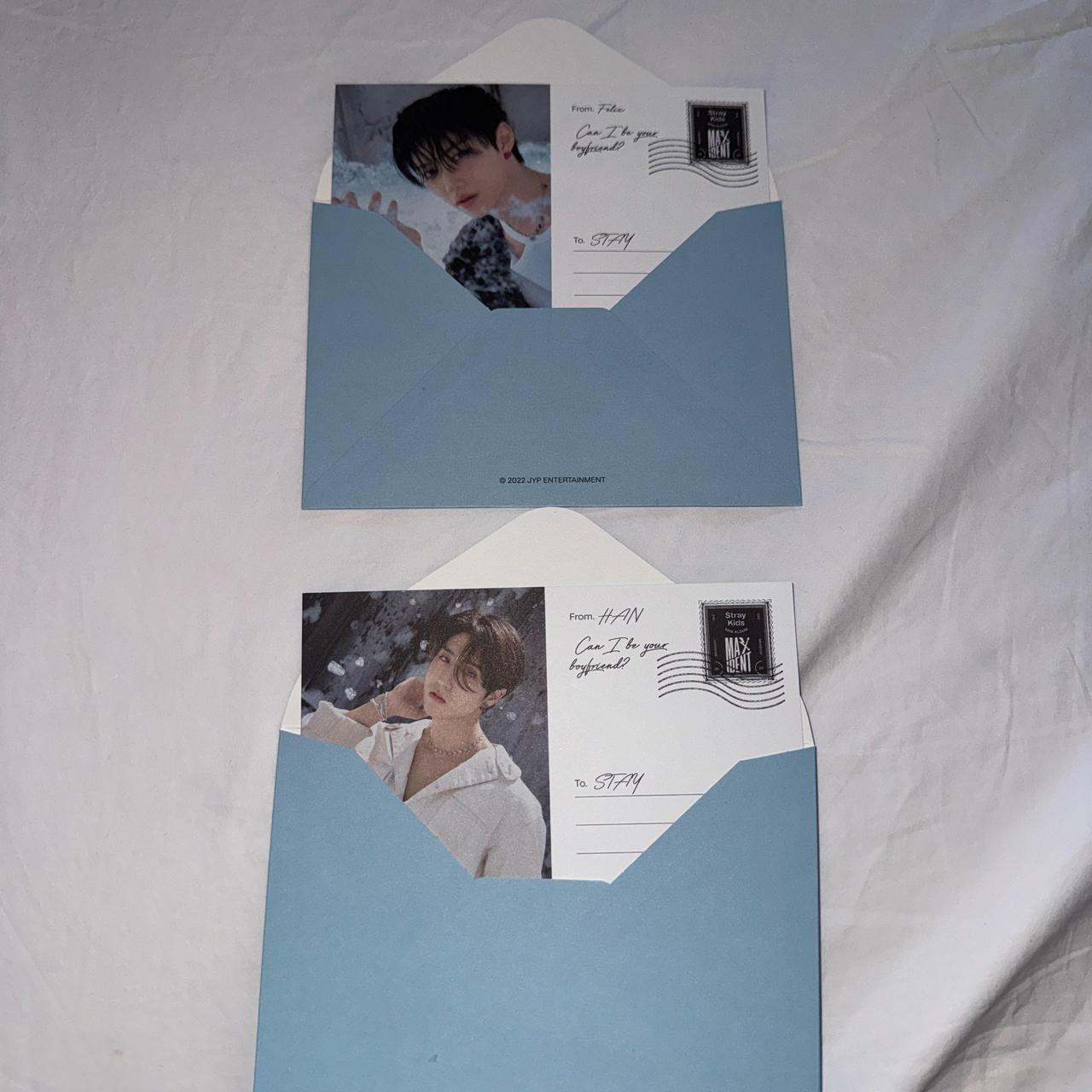 Maxident stray kids Han and Felix postcards Let me... - Depop