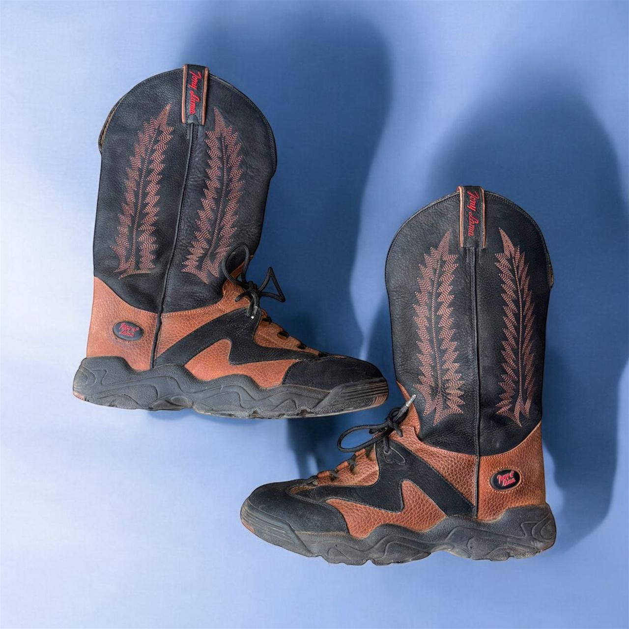 80’s men’s Teny Lama shoe boots by Tony Lama Rare... | Depop