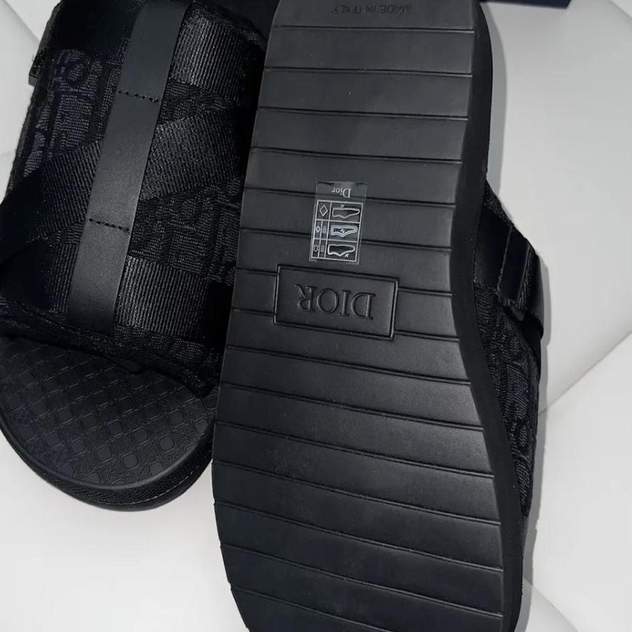 Brand new black dior alpha slides - Depop