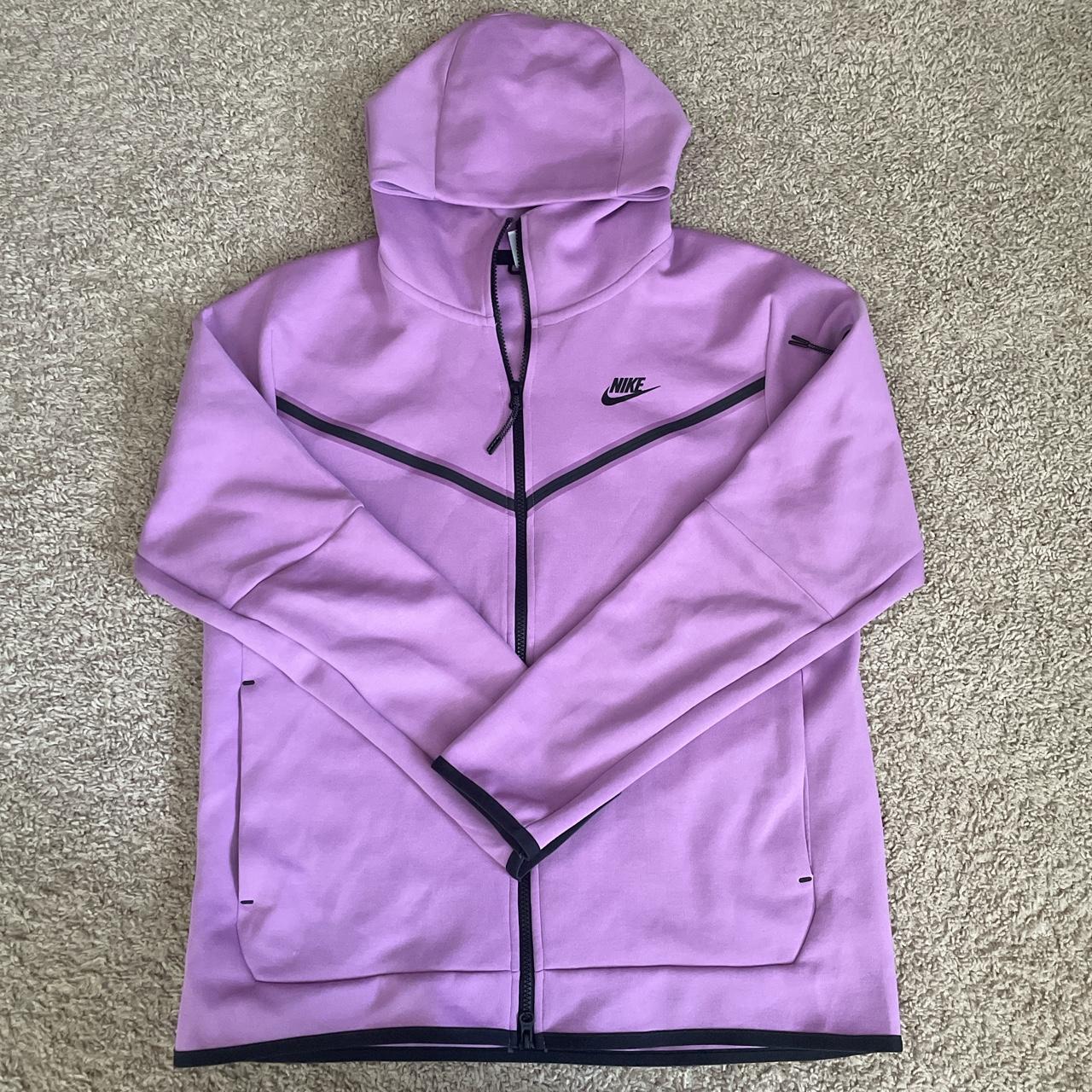 purple & black fleece nike tech #nike #fleece #y2k - Depop